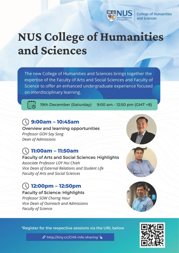 CHS Information Sharing Session - NUS Faculty of Science