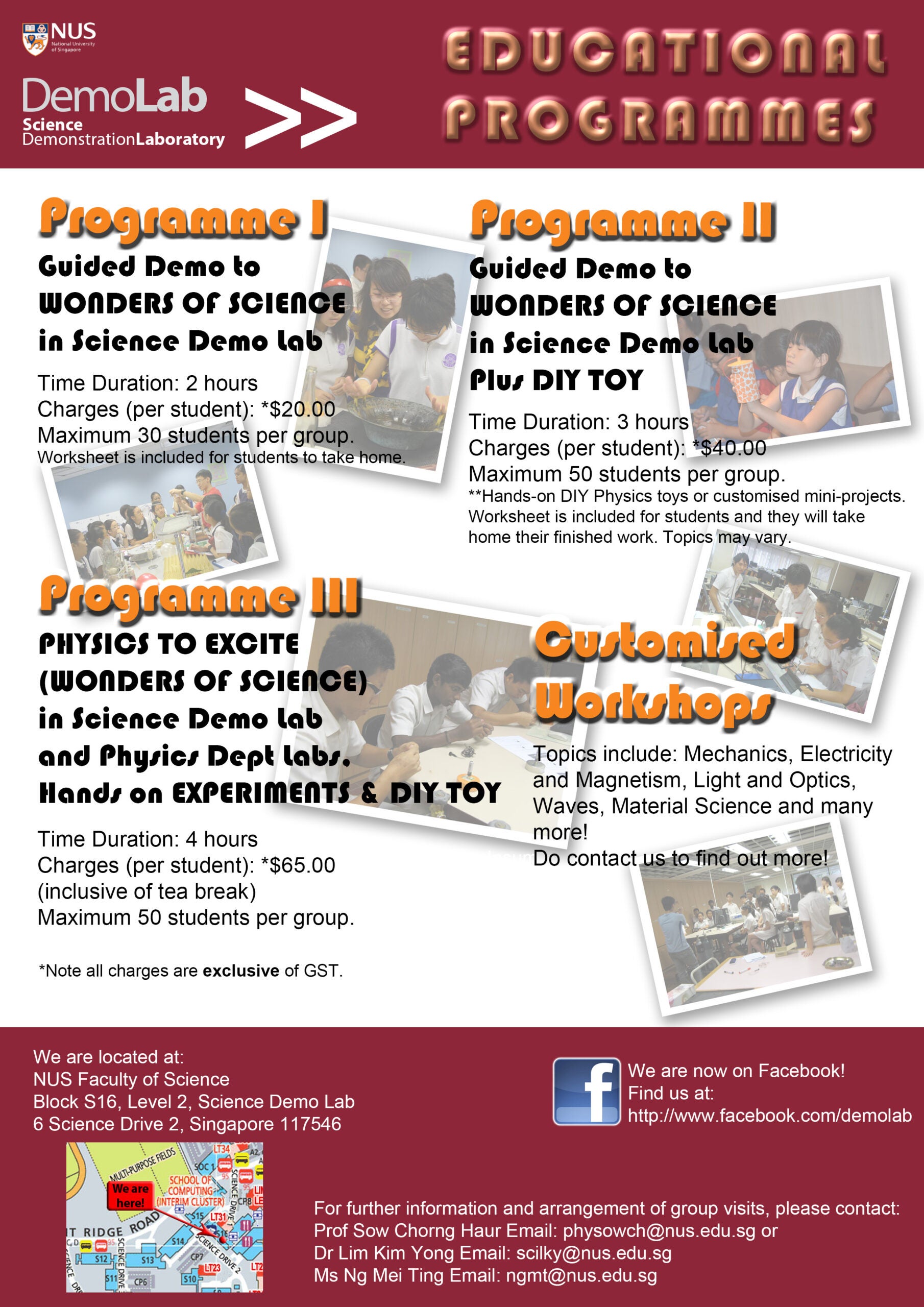 Workshops and Programmes