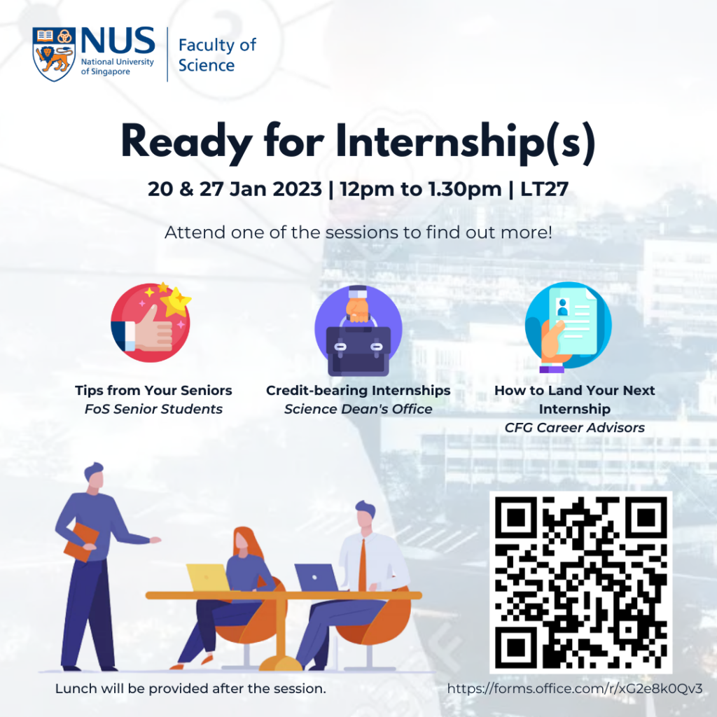 FoS Ready for Internship(s) – Life and Physical Sciences - NUS Faculty ...