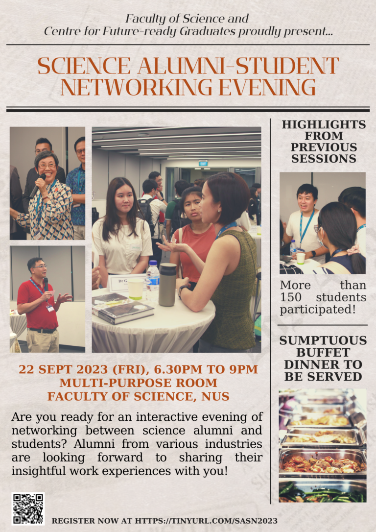 NUS Science Student-Alumni Networking Evening - NUS Faculty of Science