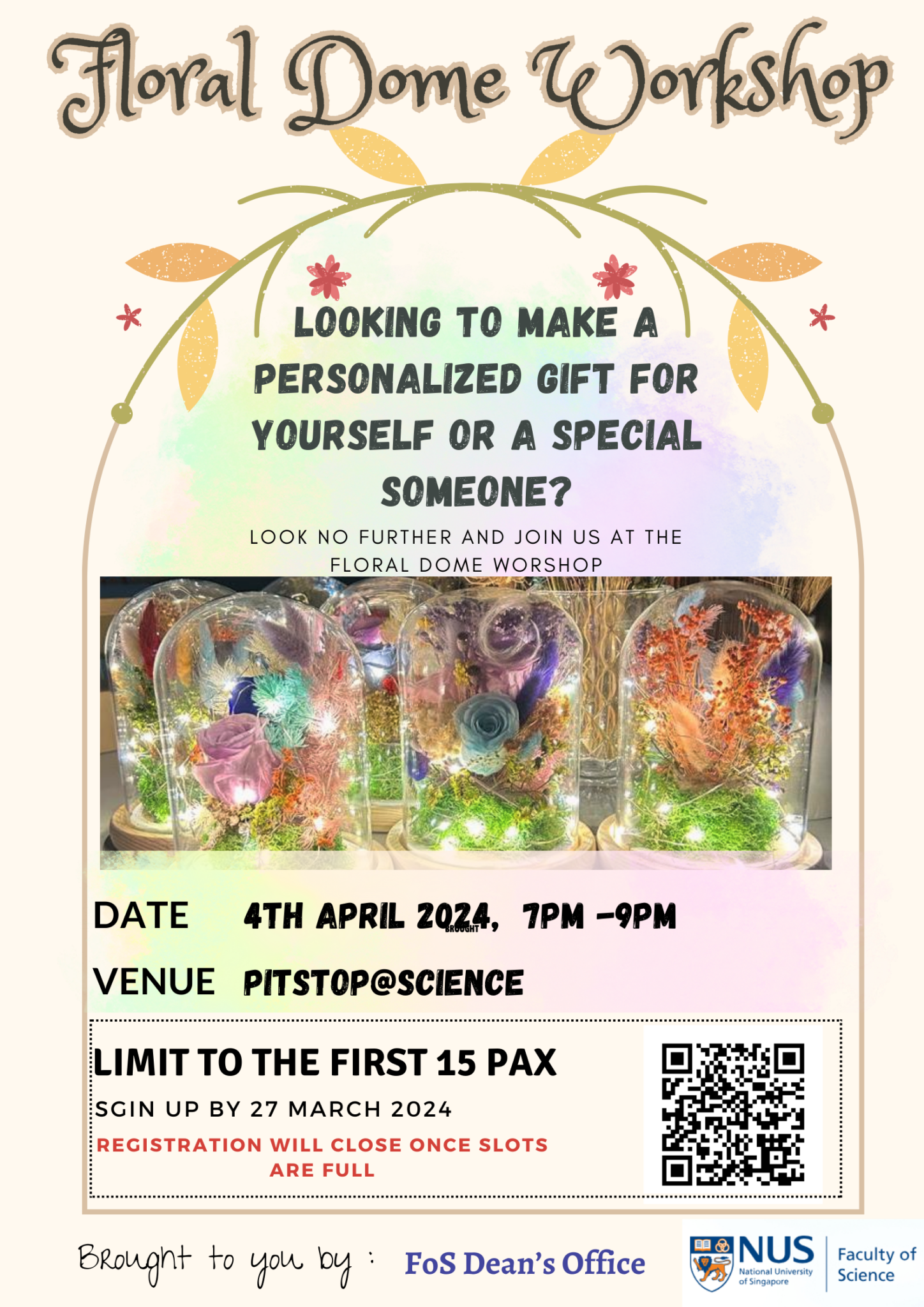 Flower Dome Making - NUS Faculty of Science